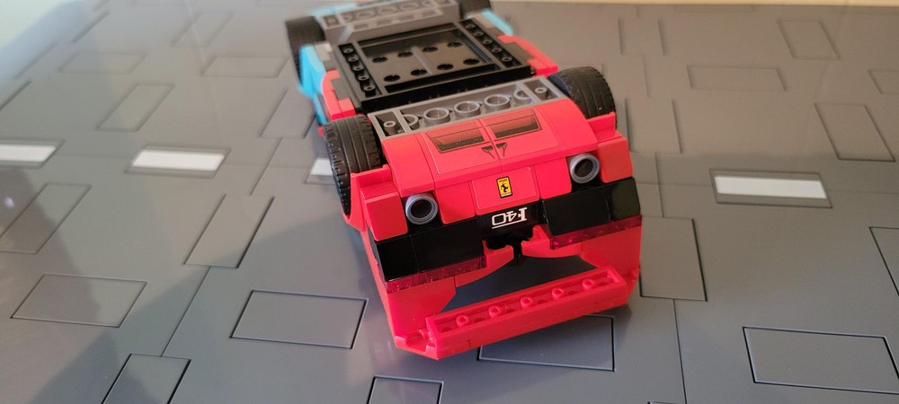 LEGO MOC Cyan-Red Speeder by Brick_Lizard | Rebrickable - Build with LEGO