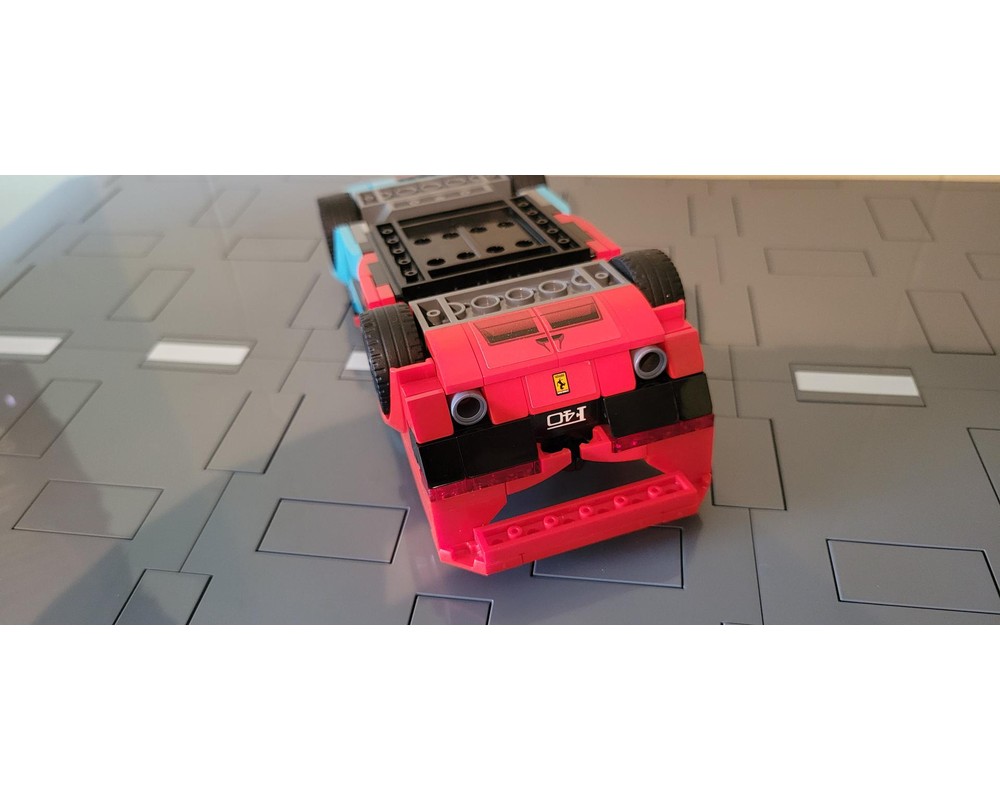 LEGO MOC Cyan-Red Speeder by Brick_Lizard | Rebrickable - Build with LEGO