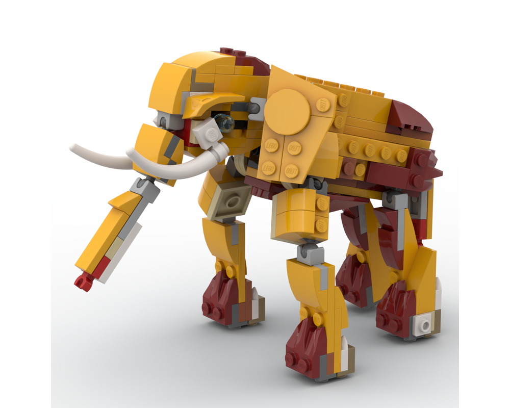 LEGO MOC Yellow Elephant by Macharius | Rebrickable - Build with LEGO