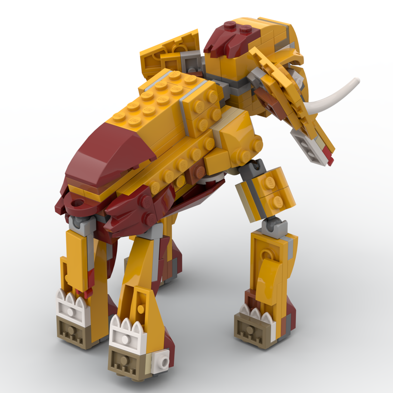 LEGO MOC Yellow Elephant by Macharius | Rebrickable - Build with LEGO