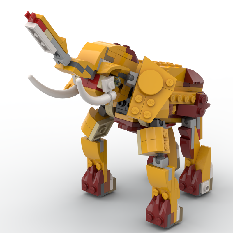 LEGO MOC Yellow Elephant by Macharius | Rebrickable - Build with LEGO