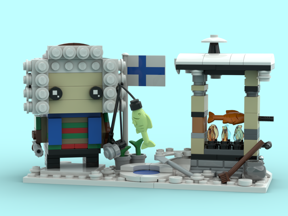 LEGO MOC Finland - Ice Fishing by GetMeBricked | Rebrickable - Build ...