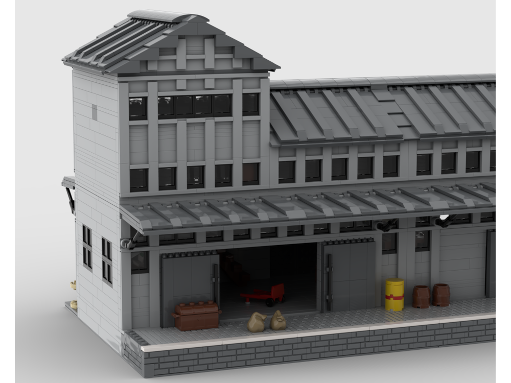 LEGO MOC Train Freight Depot by rvn0516 | Rebrickable - Build with LEGO