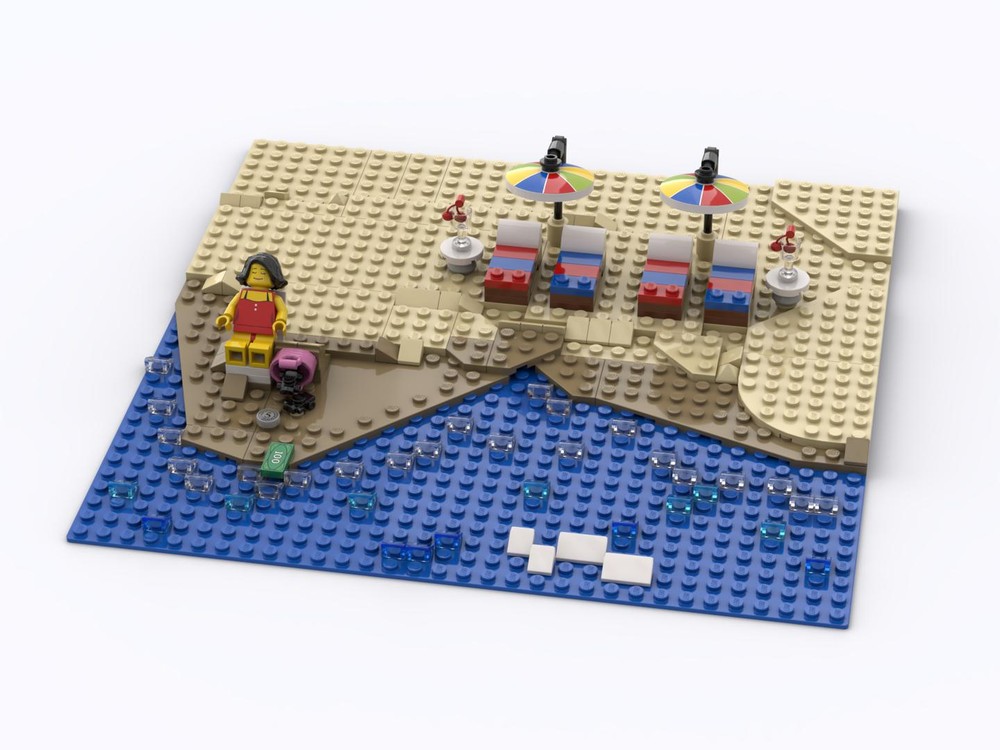 LEGO MOC Beach C by jaredhinton | Rebrickable - Build with LEGO