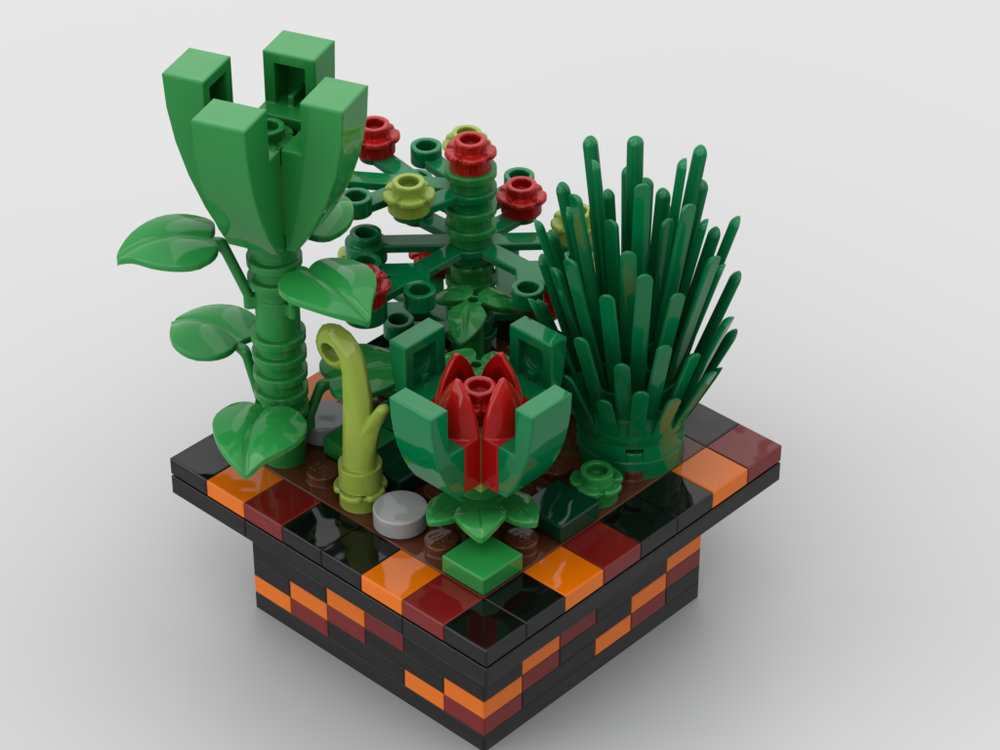 LEGO MOC Little Garden (One Pot Garden) by roksana96 | Rebrickable ...