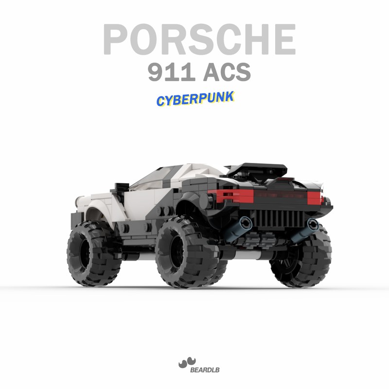 LEGO MOC porsche 911 acs（CYBERPUNK） by beardLB | Rebrickable - Build ...