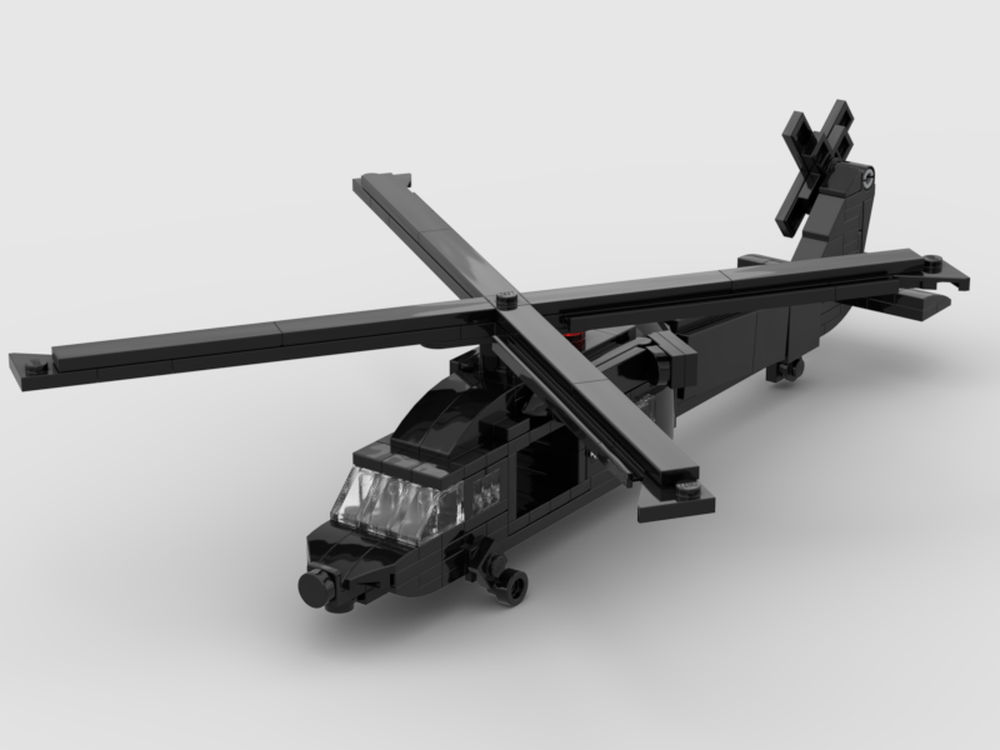LEGO MOC UH-60 Black Hawk Mini-Scale by Brickosaurus | Rebrickable ...