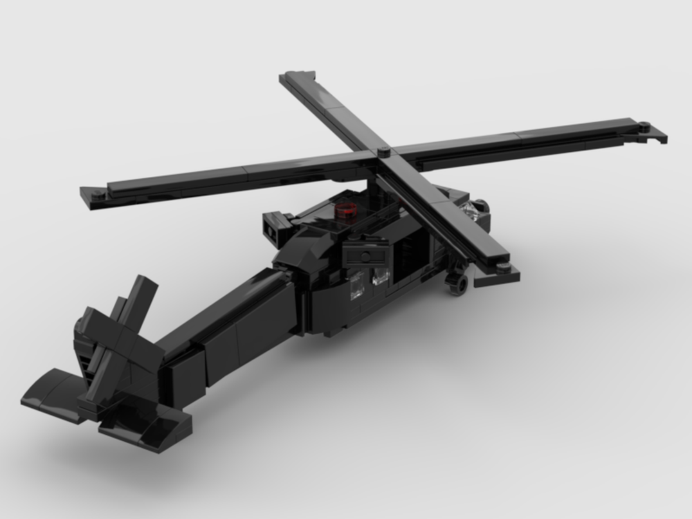 LEGO MOC UH-60 Black Hawk Mini-Scale by Brickosaurus | Rebrickable ...