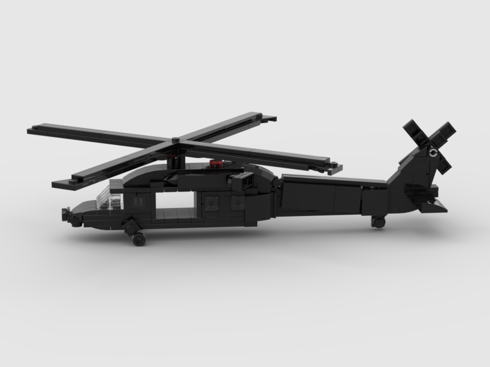 LEGO MOC UH-60 Black Hawk Mini-Scale by Brickosaurus | Rebrickable ...
