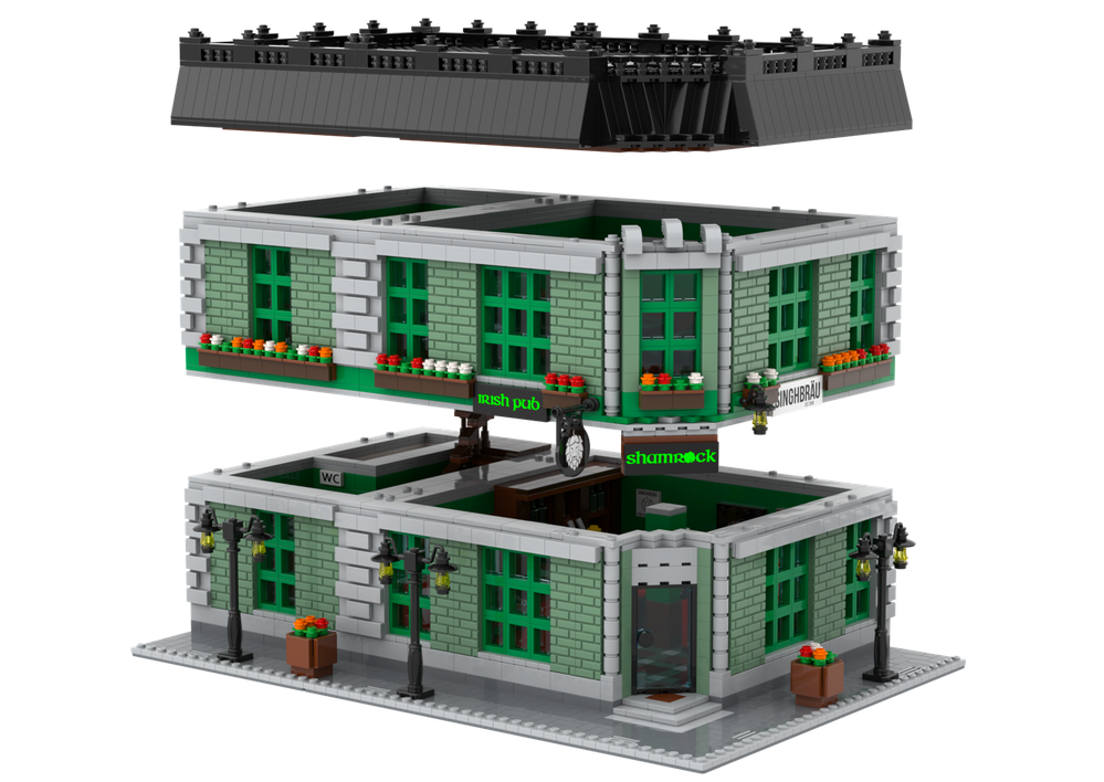 LEGO MOC Shamrock by Br1ckD3sign | Rebrickable - Build with LEGO
