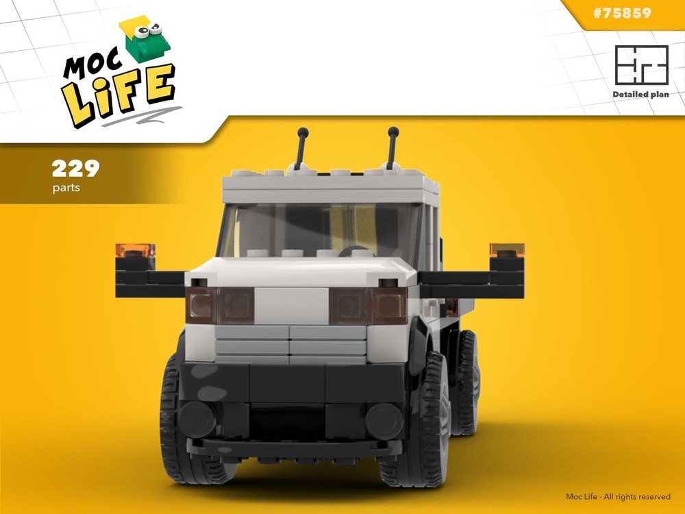 Lego Moc Ram 1500 With Flat Bed By Moclife Rebrickable Build With Lego