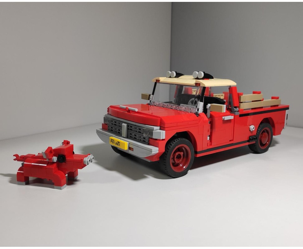 LEGO MOC 10258 Farmer's Pickup by Kirvet | Rebrickable - Build with LEGO