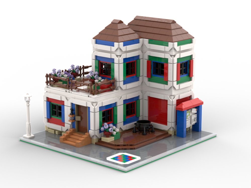 LEGO MOC Tarrey Town Inspired Modular by KTBrickworks | Rebrickable ...