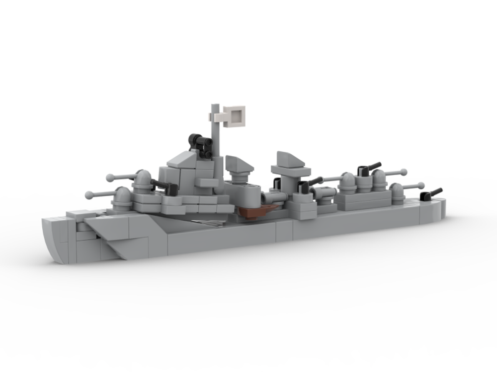 LEGO MOC Fletcher class destroyer by battleshipbricks | Rebrickable ...
