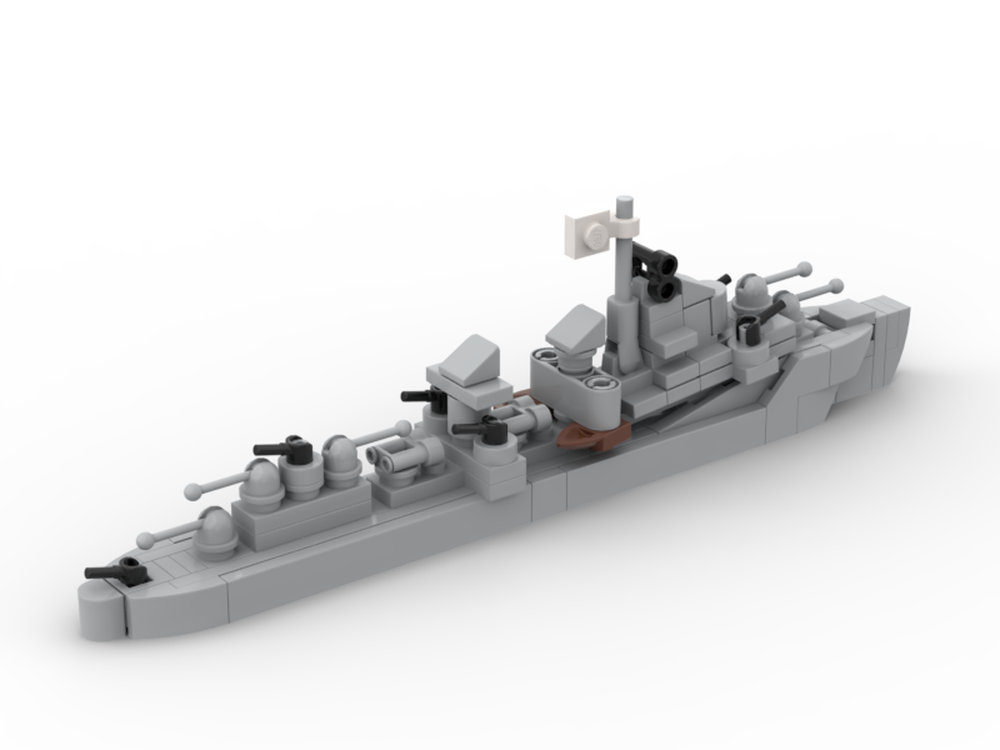 LEGO MOC Fletcher class destroyer by battleshipbricks | Rebrickable ...