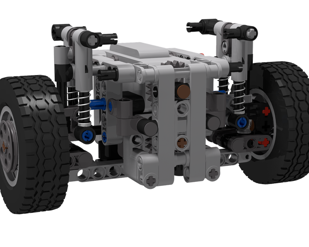LEGO MOC Low floor front axle by Ingenieur79 | Rebrickable - Build with ...