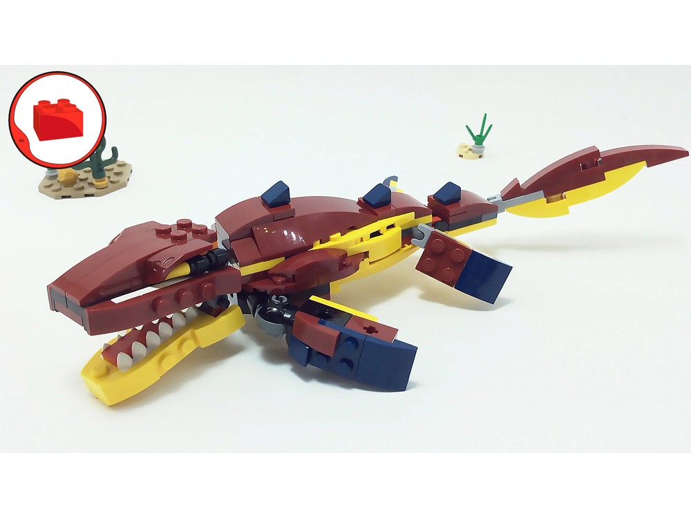 LEGO MOC Mosasaur Dinosaur - Lego Creator 31102 set by Bricks Ideas ...