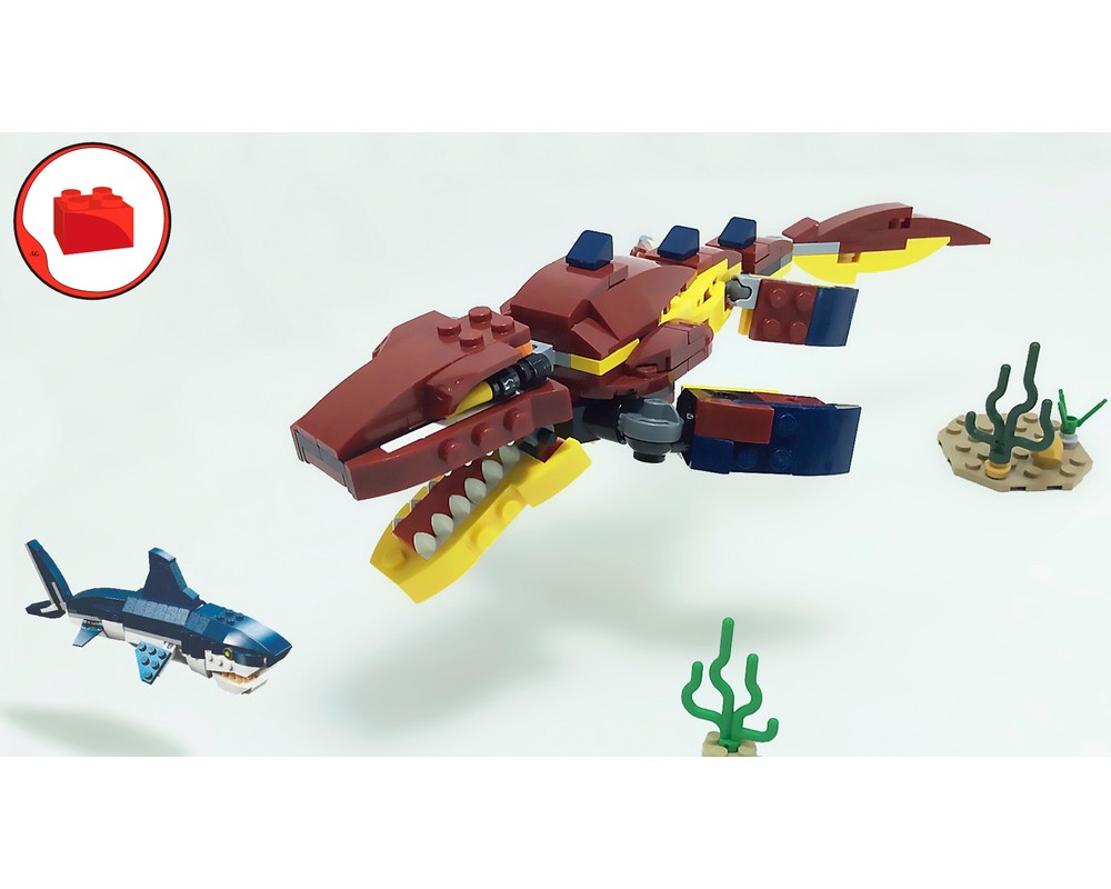 LEGO MOC Mosasaur Dinosaur - Lego Creator 31102 set by Bricks Ideas ...