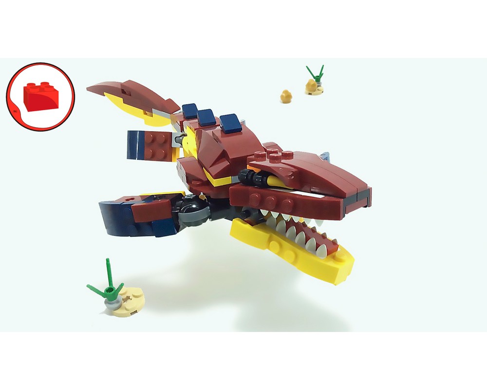LEGO MOC Mosasaur Dinosaur - Lego Creator 31102 set by Bricks Ideas ...