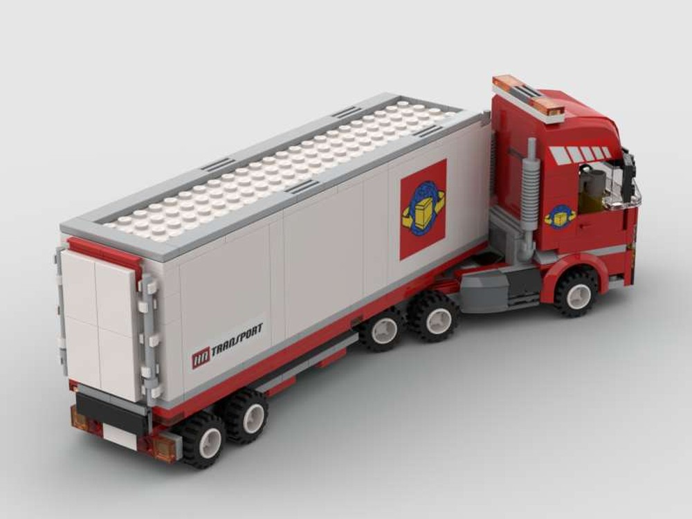 LEGO MOC Transport Semi Truck by HaulingBricks | Rebrickable - Build ...