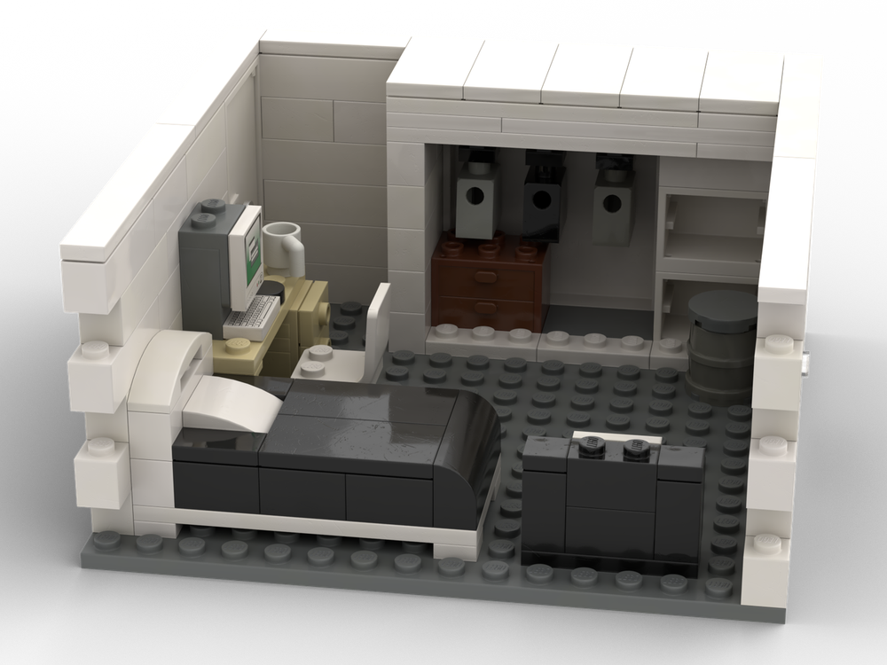 LEGO MOC Modern Neutral Bedroom by herobrinebacon | Rebrickable - Build ...