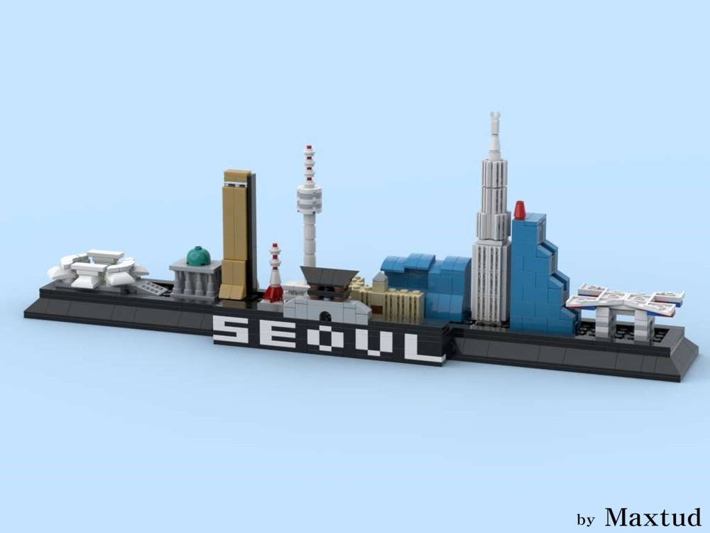 LEGO MOC Micro Seoul Skyline by Maxtud | Rebrickable - Build with LEGO