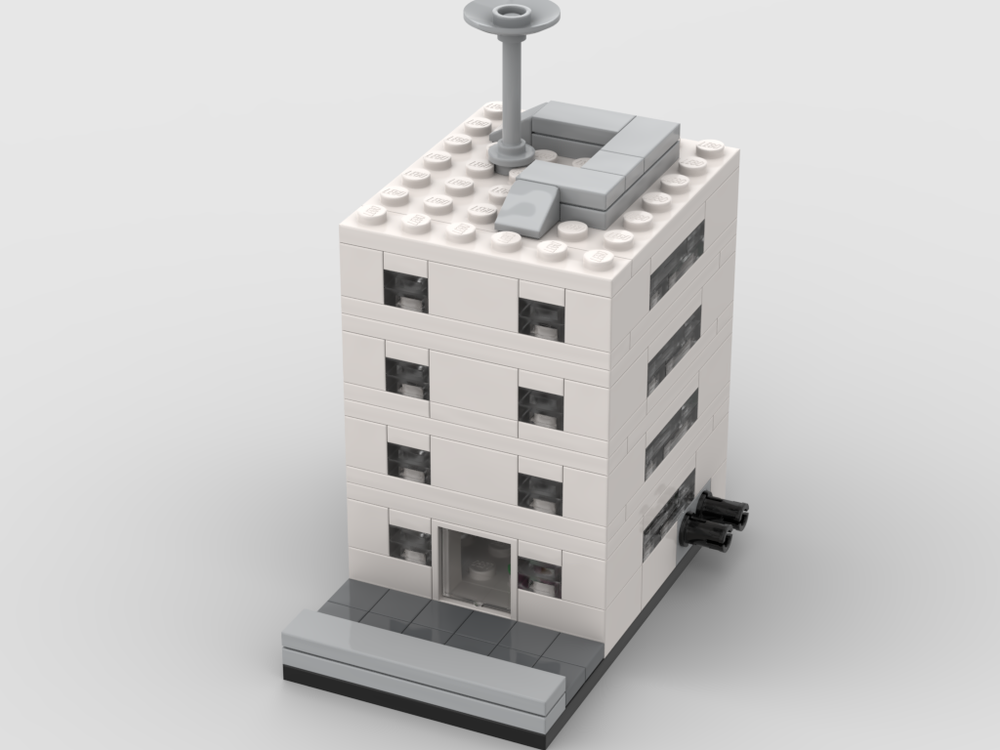 LEGO MOC Mini block of flats by Makary | Rebrickable - Build with LEGO