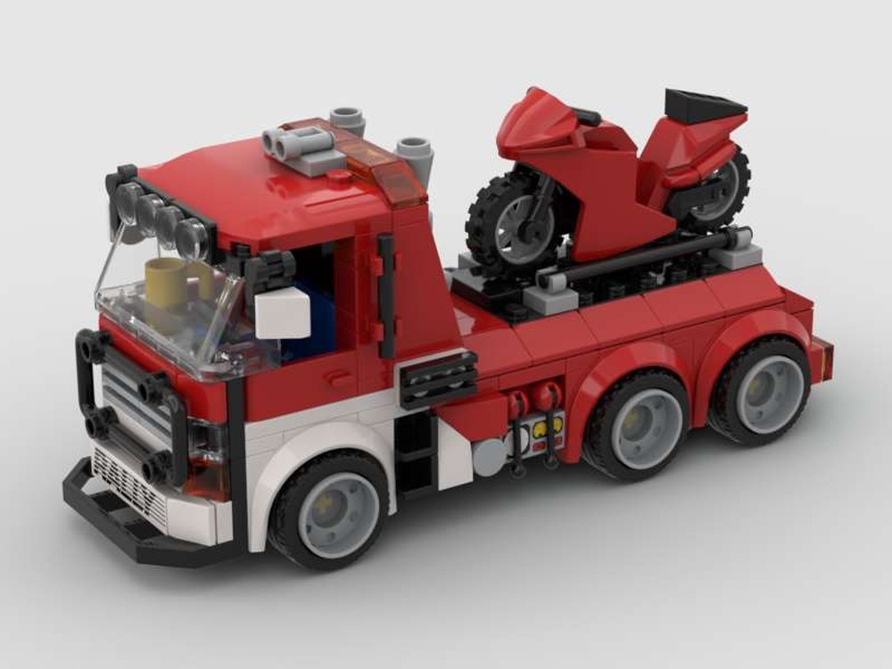 LEGO MOC Racing Bike Truck by ChrisBrickman | Rebrickable - Build with LEGO