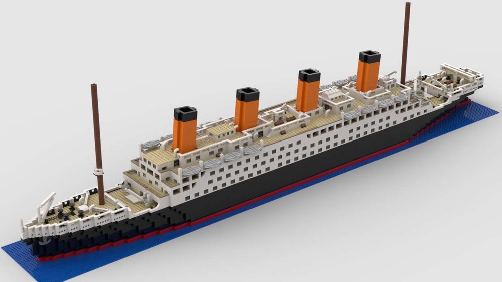 LEGO MOC RMS Titanic Large Scale (1.8m Long) by jamiehall | Rebrickable ...