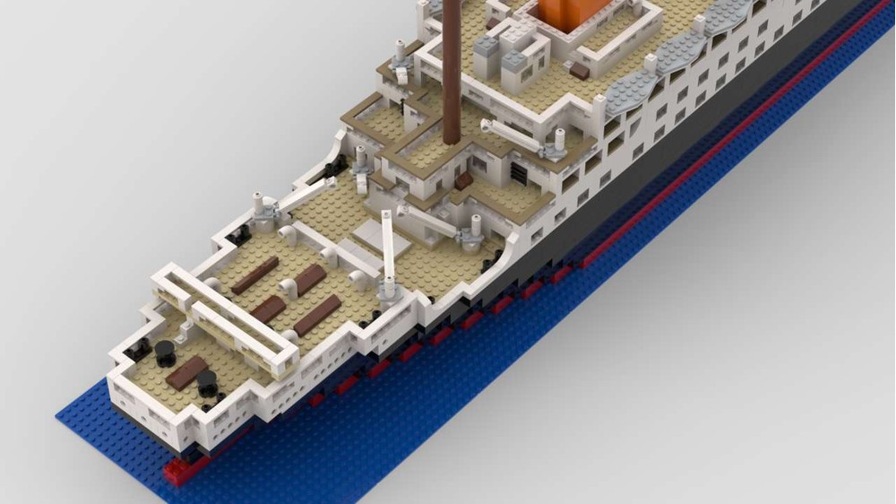 LEGO MOC RMS Titanic Large Scale (1.8m Long) by jamiehall | Rebrickable ...