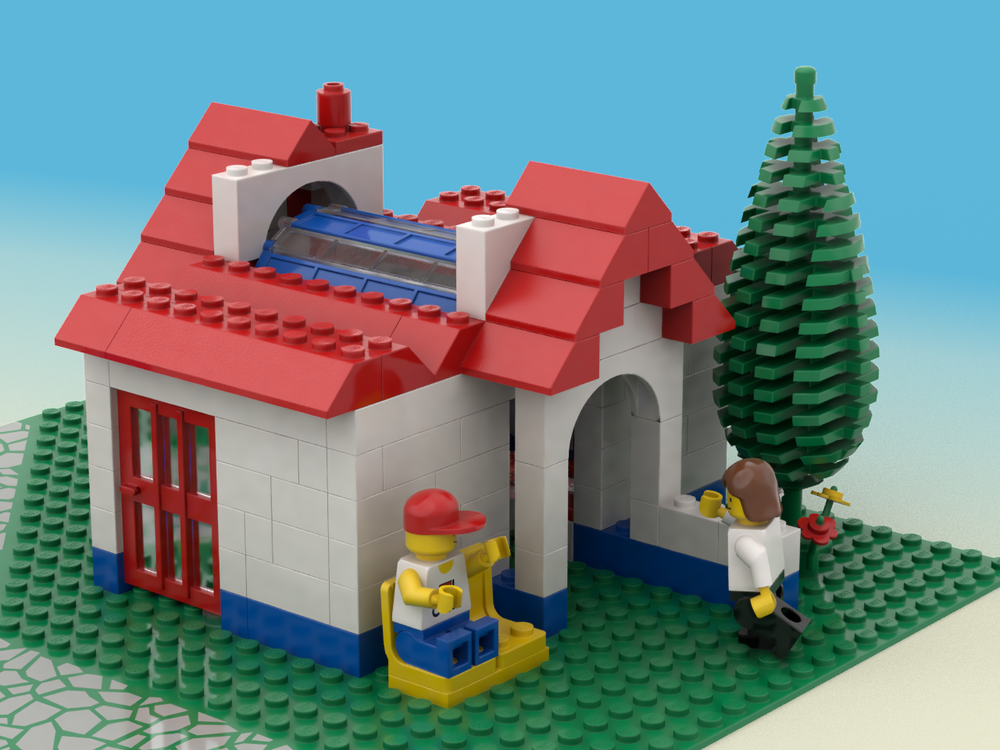 LEGO MOC 6374 Market with arched glass roof by se1977 | Rebrickable ...