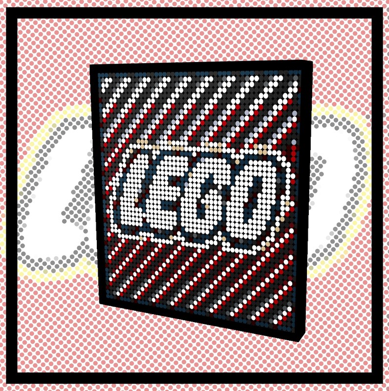 LEGO MOC Lego logo by RedEquinox | Rebrickable - Build with LEGO