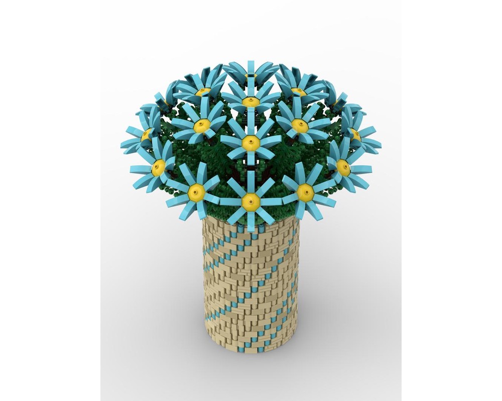 LEGO MOC Azure Flowers by Ben_Stephenson | Rebrickable - Build with LEGO