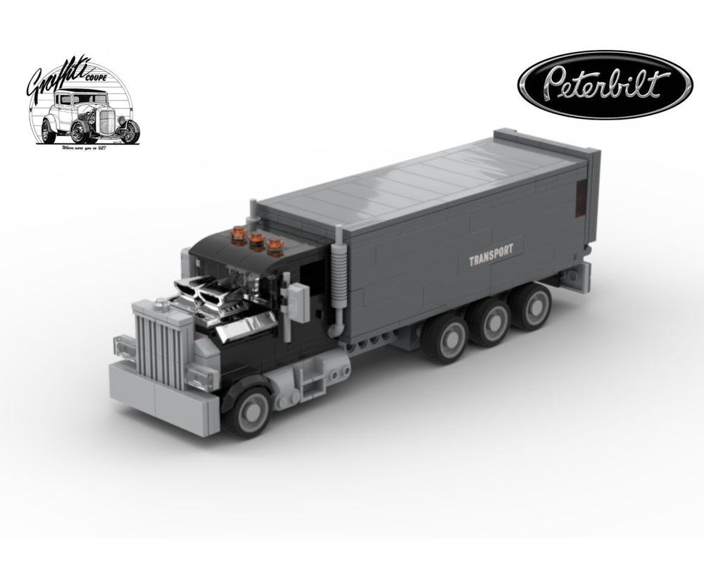 LEGO MOC Peterbilt 389 custom hauler by BEAR MOCS | Rebrickable - Build ...
