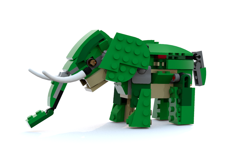 LEGO MOC 31058 Elephant by Nequmodiva | Rebrickable - Build with LEGO
