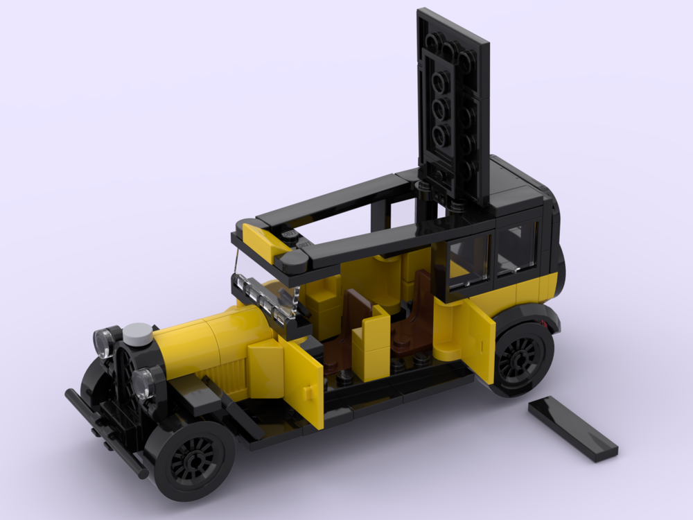 LEGO MOC Yellow Cab Taxi by Brickin Tom | Rebrickable - Build with LEGO