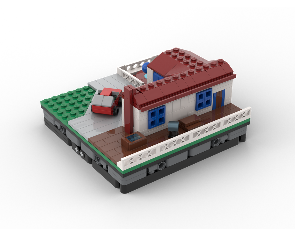 LEGO MOC Mobile City Suburban House Playset by brickotronic ...
