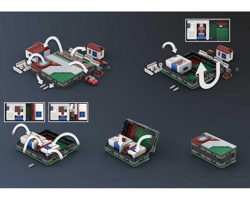 LEGO MOC Mobile City Suburban House Playset by brickotronic ...