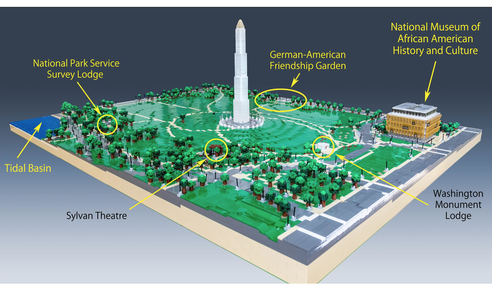 LEGO MOC wrtylers Washington Monument Grounds by FunnyTacoBunny ...