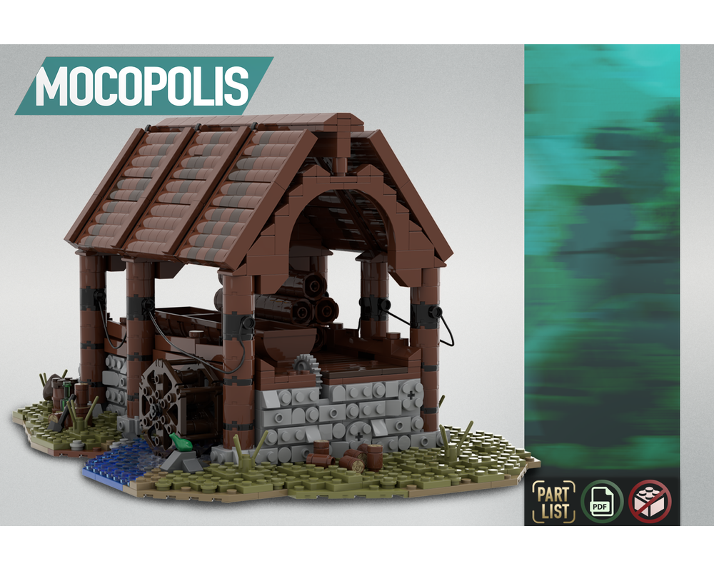 LEGO MOC LEGO MOC Medieval Sawmill by MOCOPOLIS | Rebrickable - Build ...
