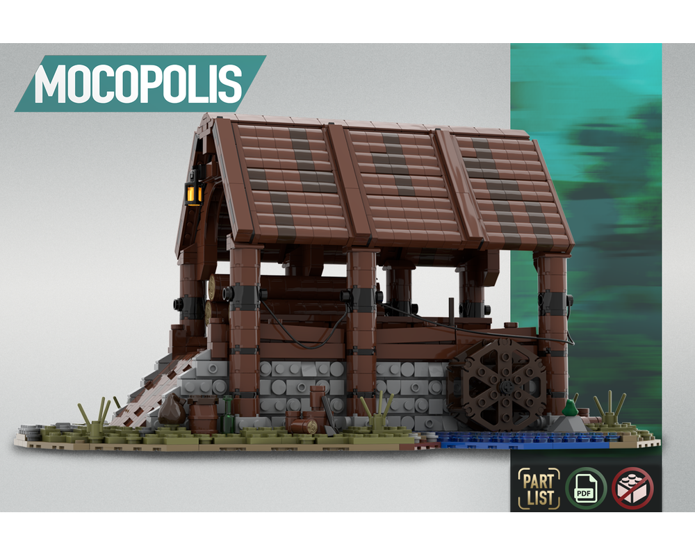 LEGO MOC LEGO MOC Medieval Sawmill by MOCOPOLIS | Rebrickable - Build ...