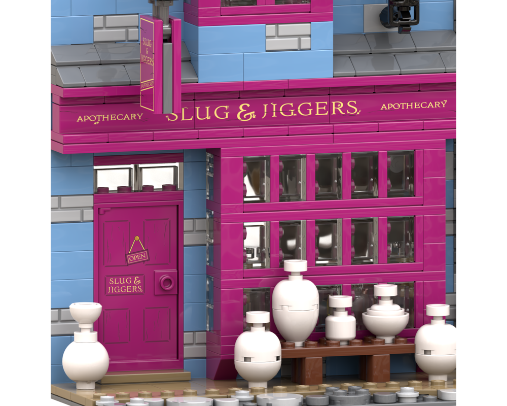 LEGO MOC Slug & Jiggers Apothercary and Wiseacre's Wizarding Equipment ...
