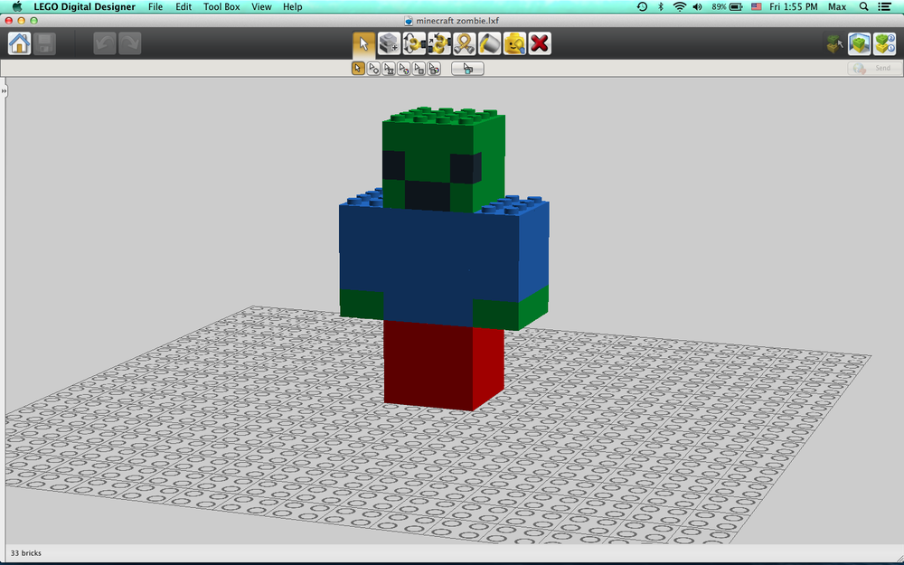 LEGO MOC Minecraft zombie by maksym | Rebrickable - Build with LEGO