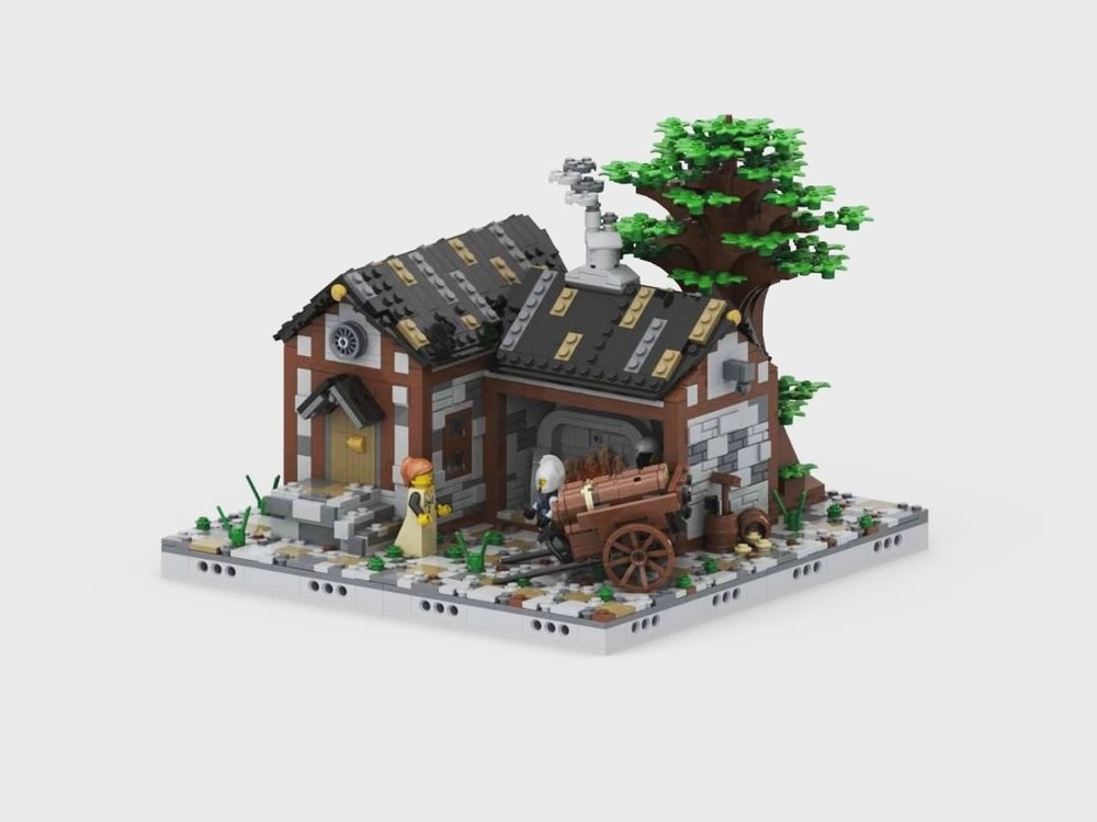 LEGO MOC Medieval blacksmith - modular by Tavernellos | Rebrickable ...