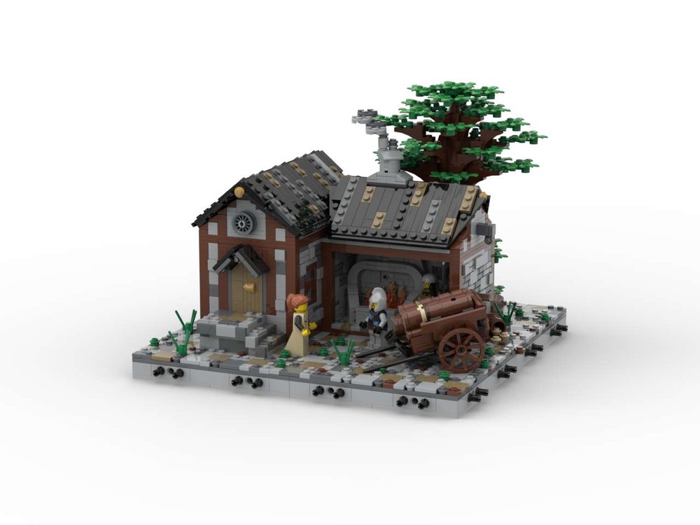 LEGO MOC Medieval blacksmith - modular by Tavernellos | Rebrickable ...