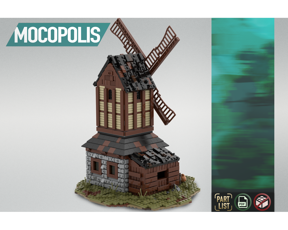 LEGO MOC LEGO MOC Medieval Mill by MOCOPOLIS | Rebrickable - Build with ...