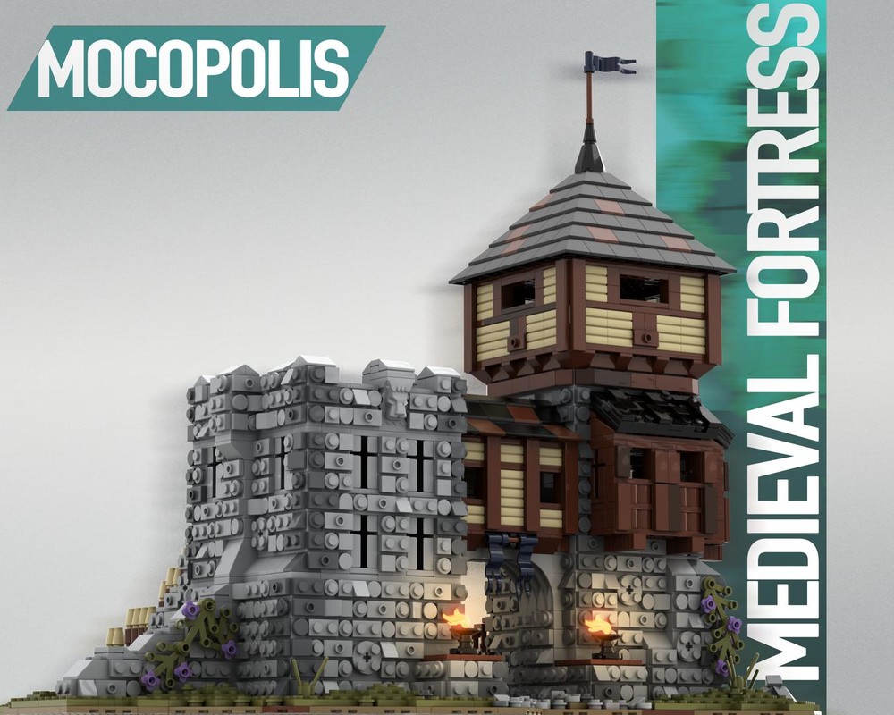 Lego Moc Lego Moc Medieval Fortress By Mocopolis Rebrickable Build