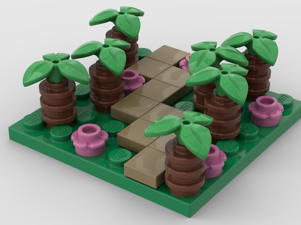 Lego Moc Tiny Park By Makary Rebrickable Build With Lego