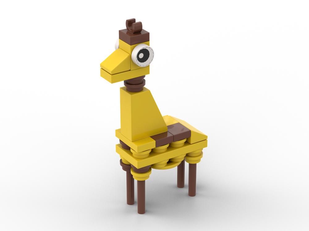 Lego Moc Giraffe By 2in1 Rebrickable Build With Lego