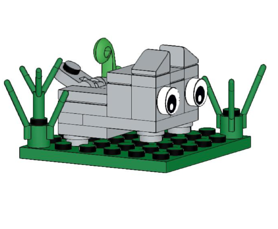LEGO MOC Jumping bunny sculpture by erger561 | Rebrickable - Build with ...